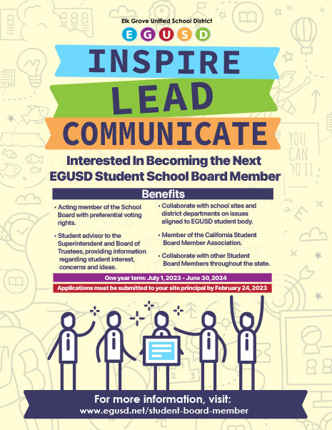 Student Board Member - Elk Grove Unified School District